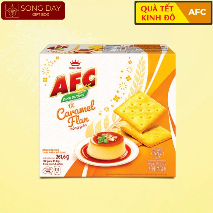AFC bánh Cracker dinh dưỡng vị Caramel Flan - Hộp giấy 261g - Thế giới ...