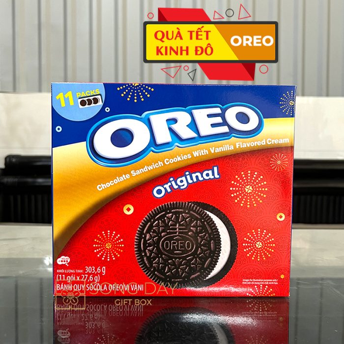 Bánh quy Oreo vị Vani - hộp giấy - Thế giới Quà Tết Cao Cấp Ý Nghĩa