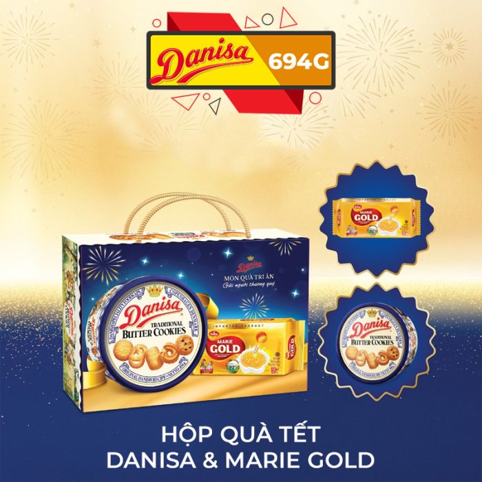 Hộp Quà tết Danisa 454g & Marie Gold 220G - Thế giới Quà Tết Cao Cấp Ý ...